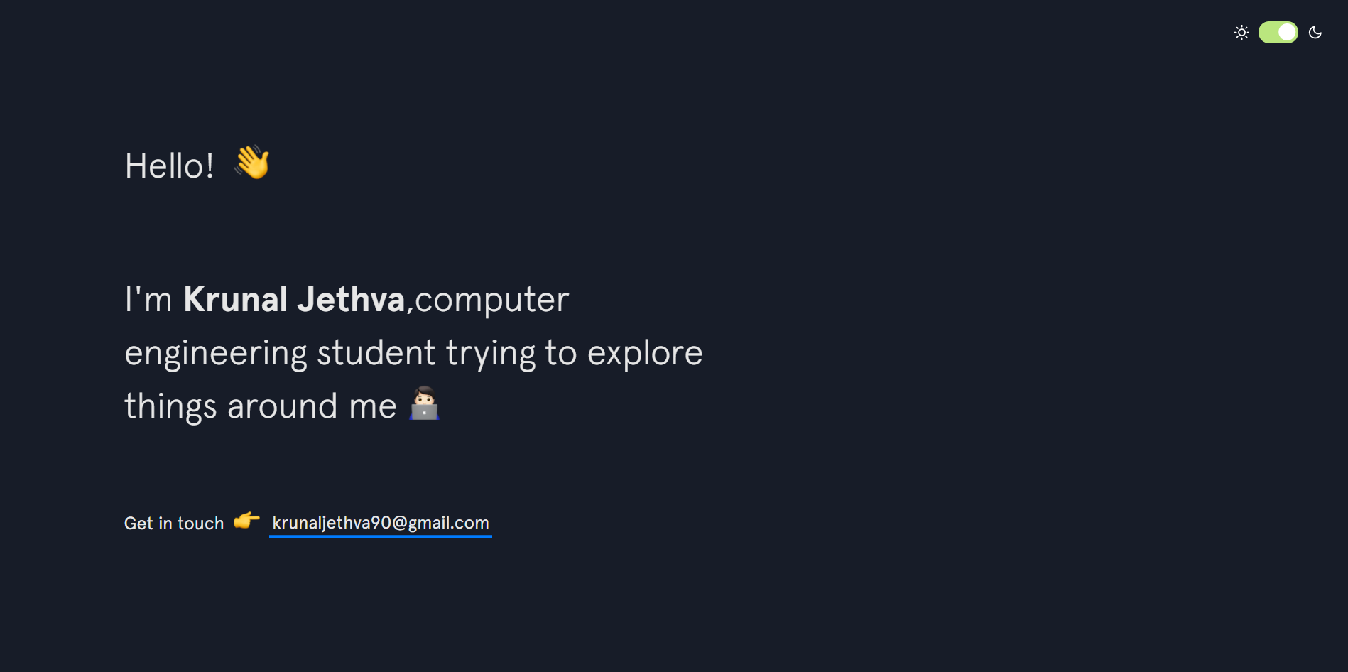 Krunal Jethva | Software Engineer